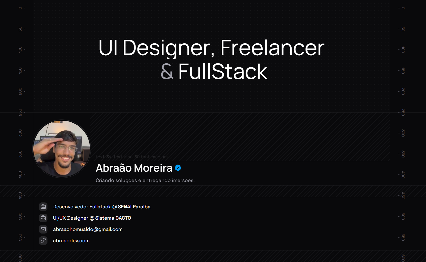 Abraão Moreira - Desenvolvedor Fullstack & UI/UX Designer
